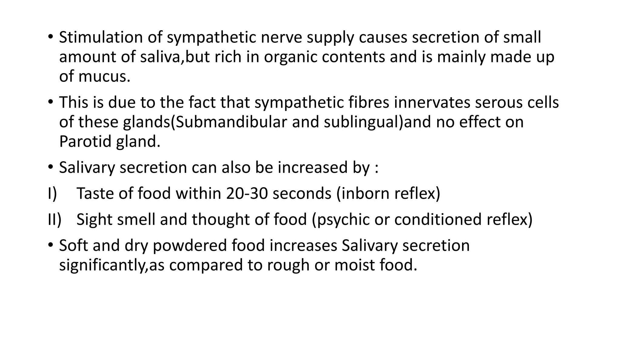 Salivary gland,basic info, function, secretion and regulation | PPTX