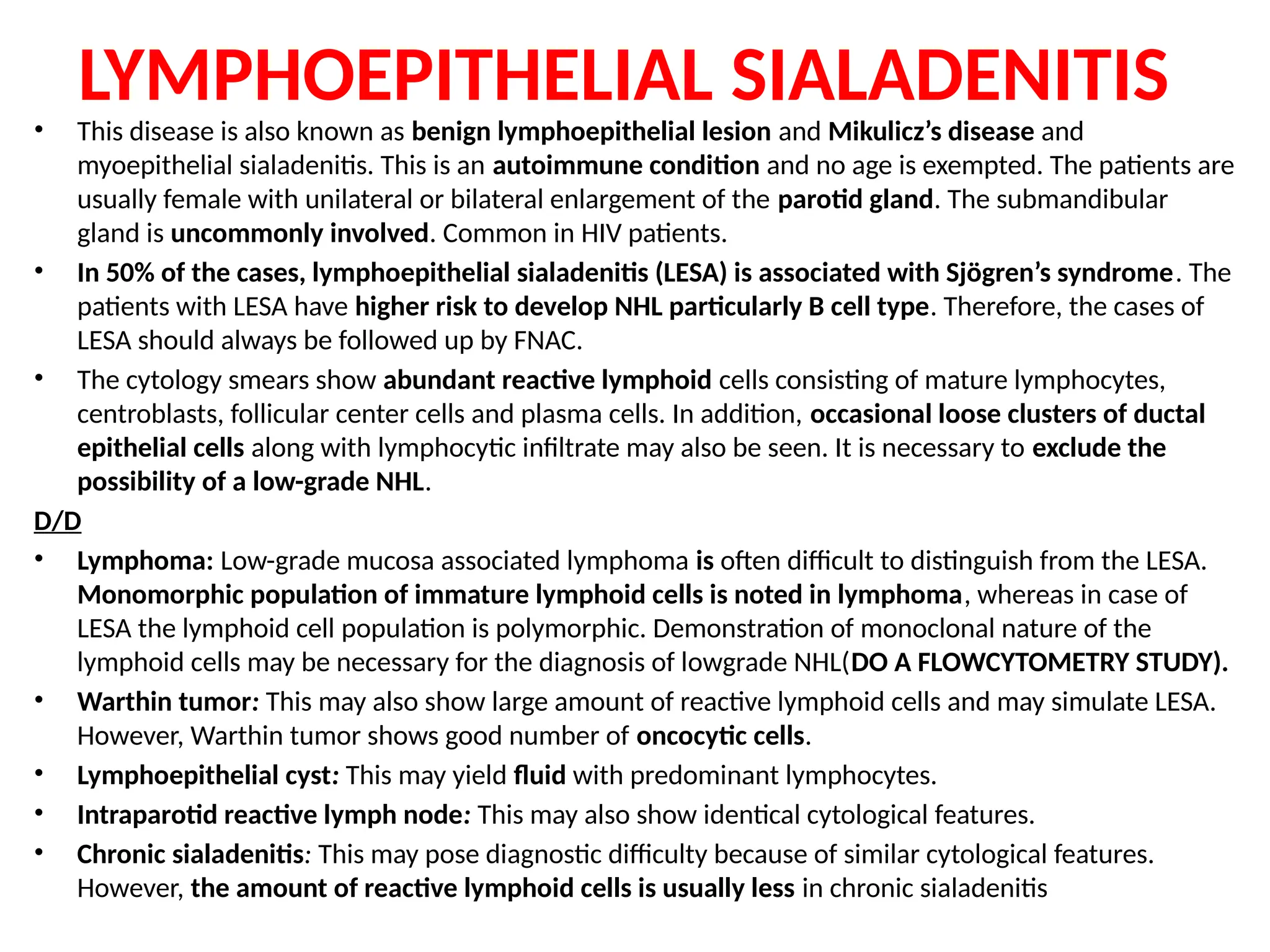 SALIVARY GLAND CYTOPATHOLOGYwith differential diagnosis (1).pptx