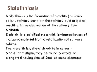Comprehensive Overview of Salivary Gland Diseases and Disorders | PPTX