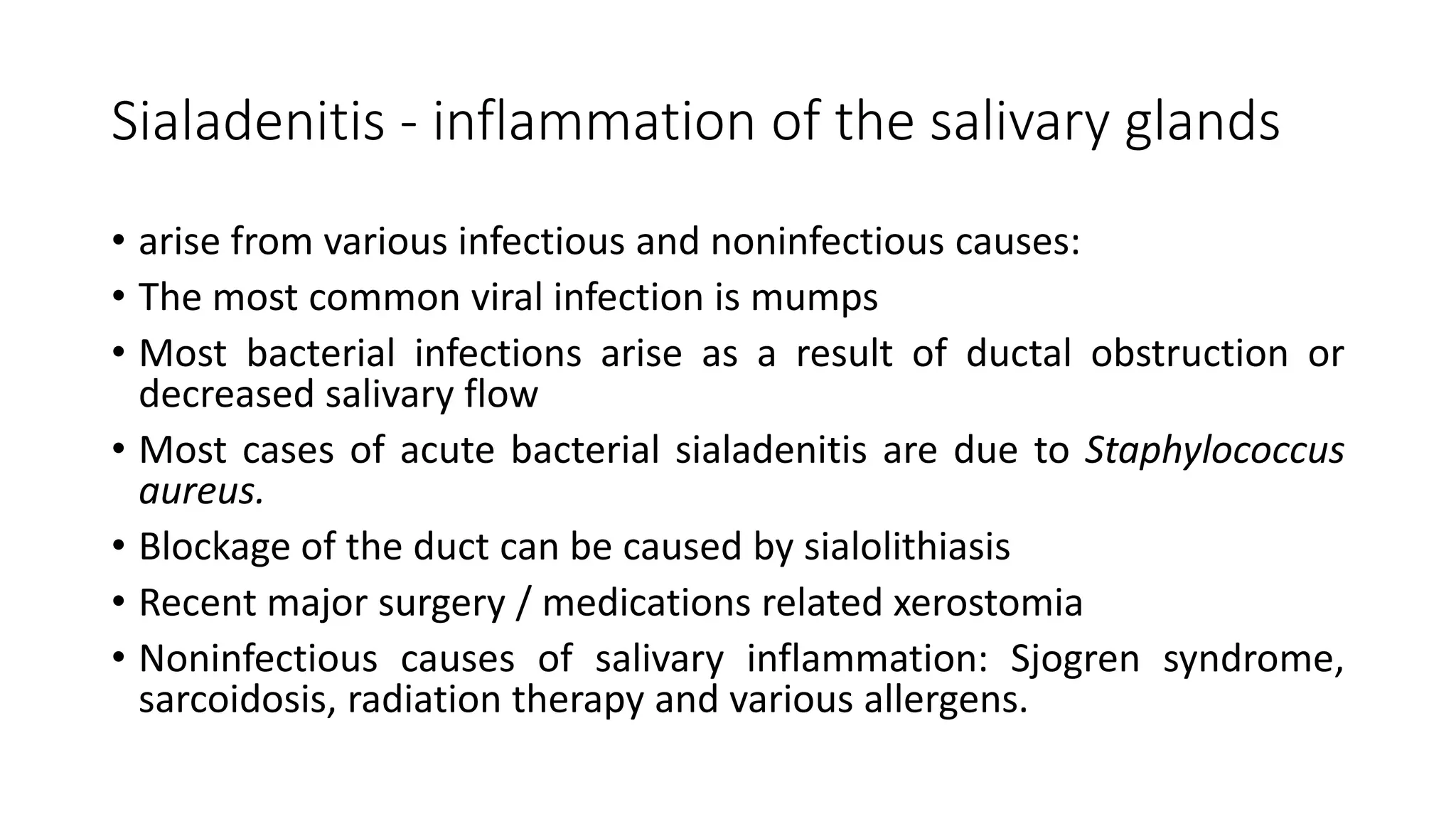 Salivary Gland Diseases - A Summary.pptx
