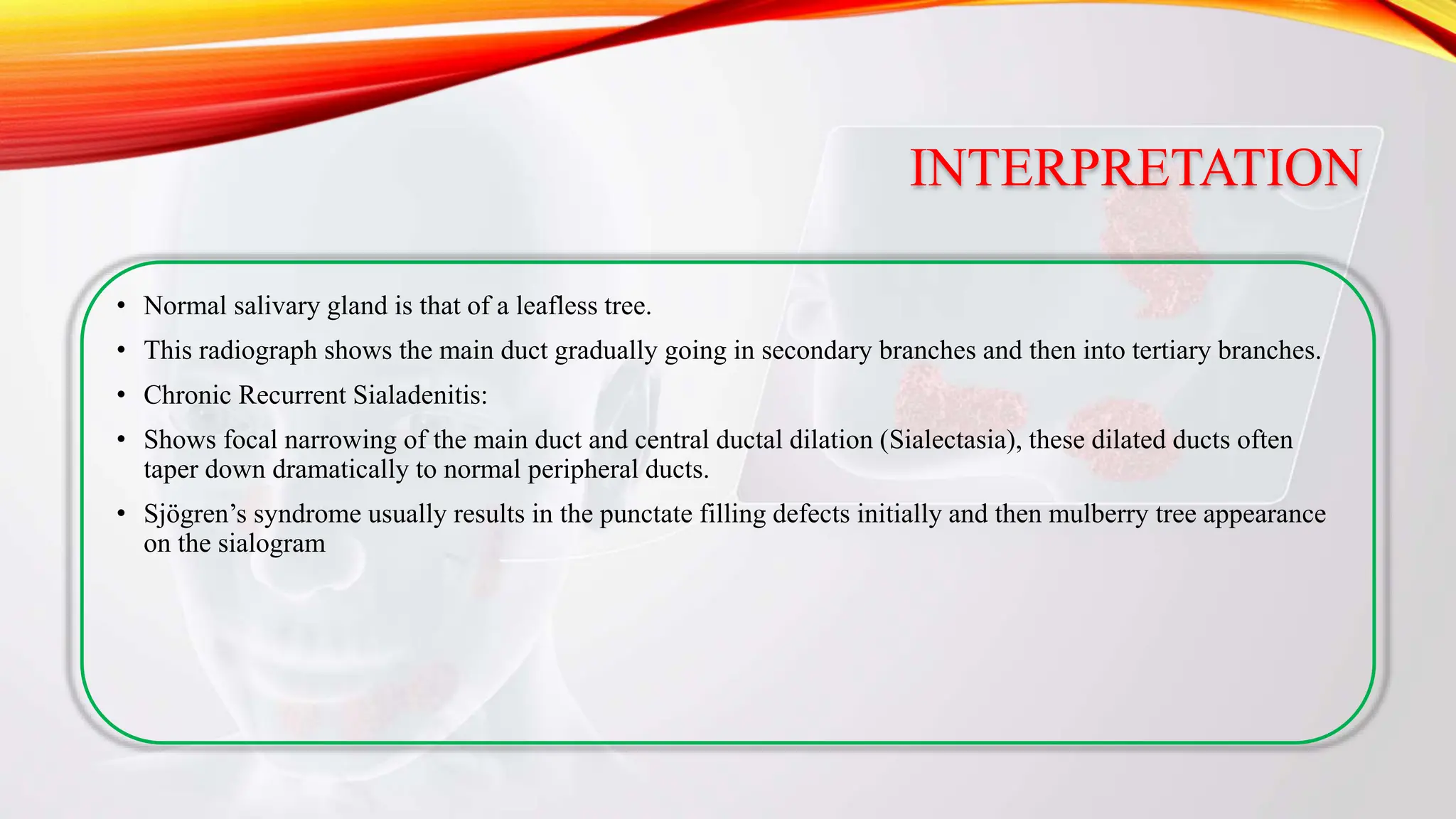 MAJOR SALIVARY GLAND DISORDERS- DIAGNOSIS AND INVESTIGATIONS | PPTX