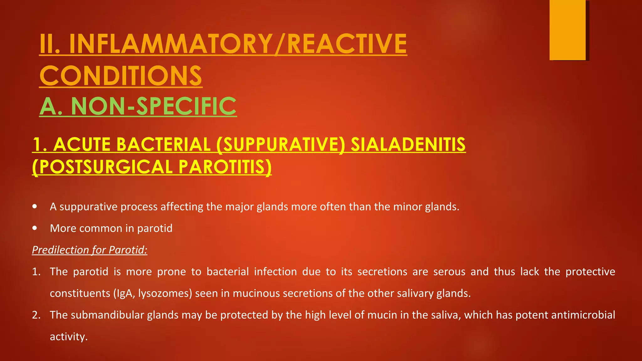Salivary gland disorders | PPT