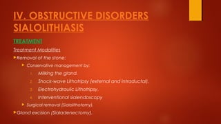 Salivary gland disorders | PPT