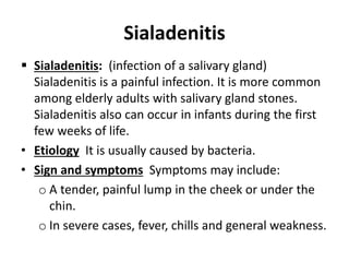 Salivary gland disorders (1) | PPTX