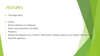 Salivary gland disorders, xerostomia | PPTX