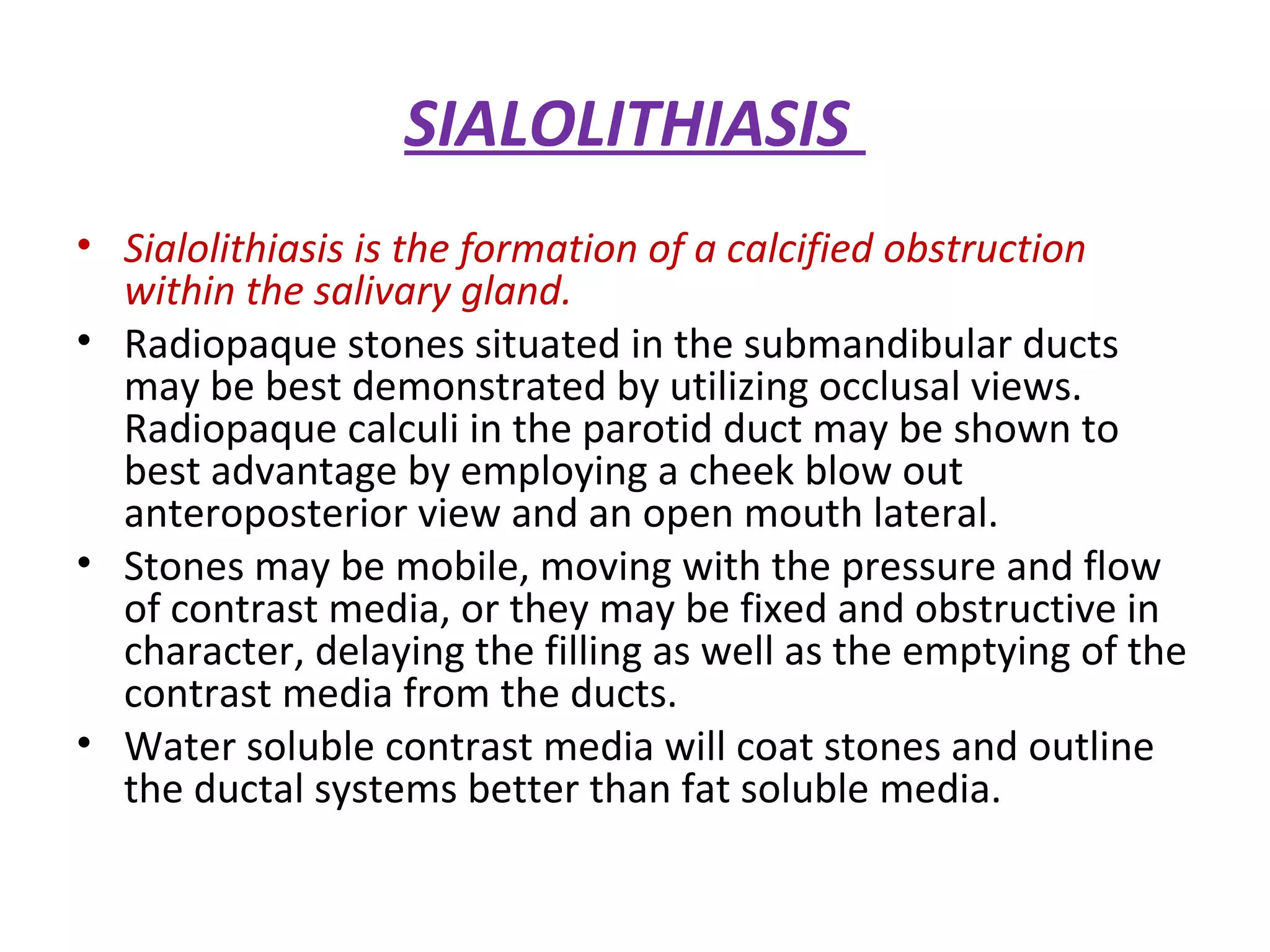 Salivary gland imaging and sialochemistry (radiological and ...