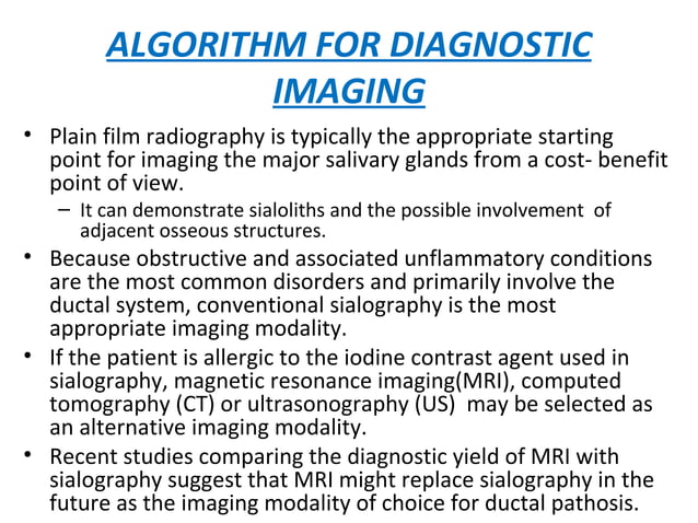 Salivary gland imaging and sialochemistry (radiological and ...