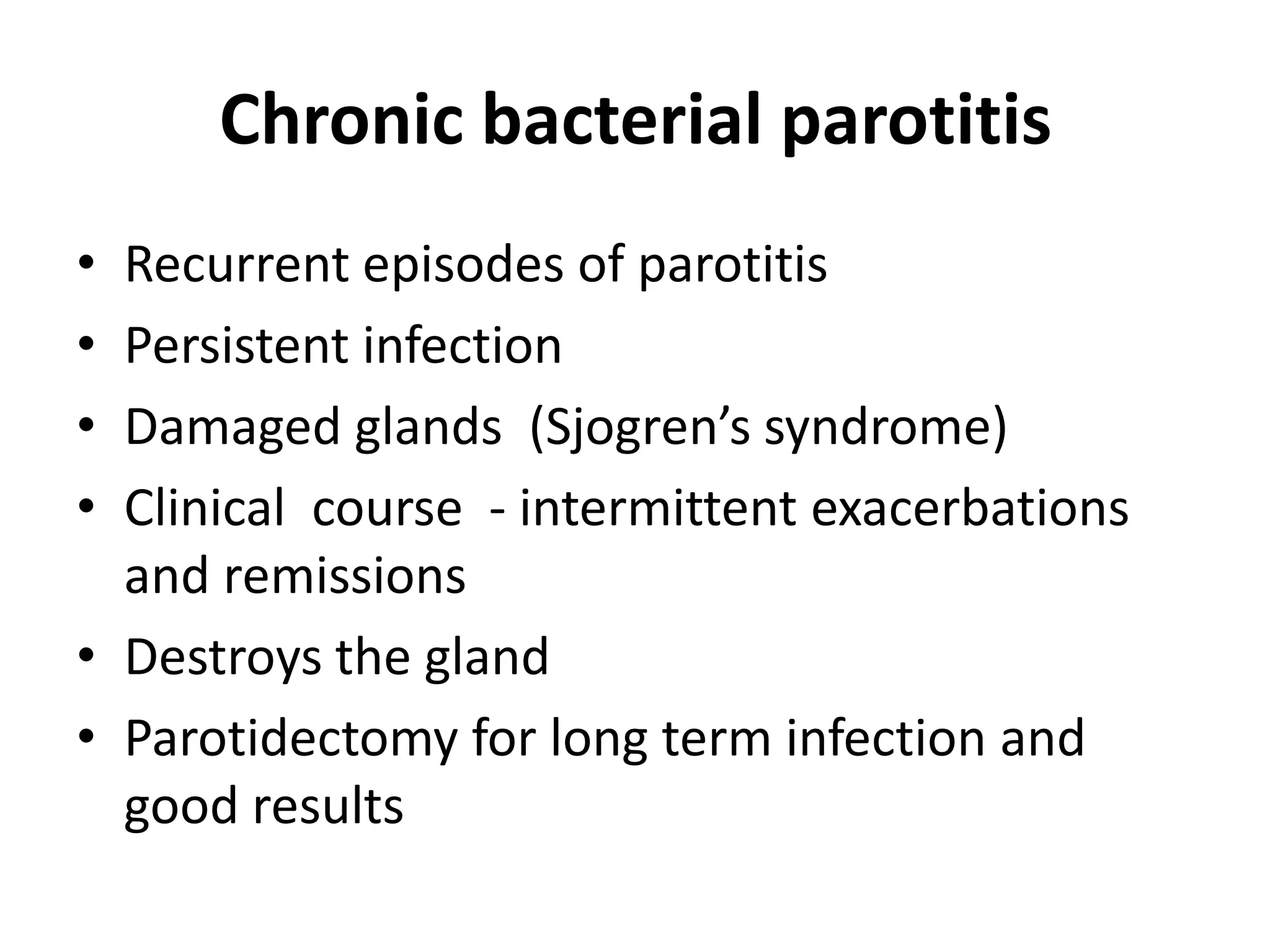 Salivary gland infections | PDF