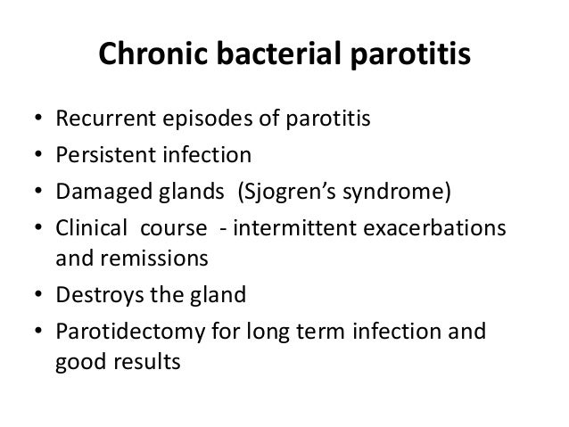 Salivary gland infections