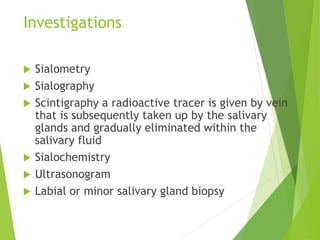 salivary gland investigation and management.ppt