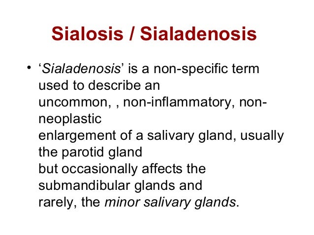 Salivary gland pathology