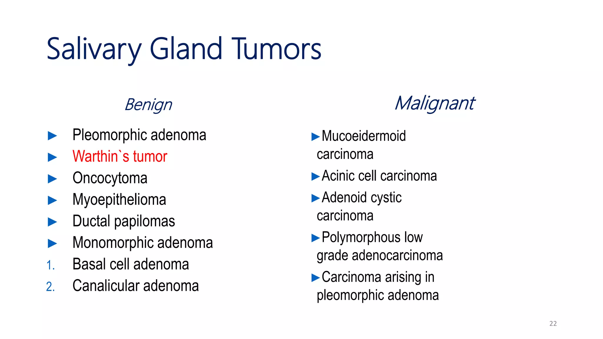 Salivary gland pathology | PPTX