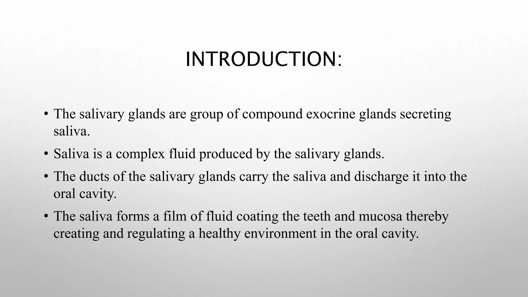 SALIVARY GLAND, SALIVA, PATHOLOGY OF SALIVA | PPTX