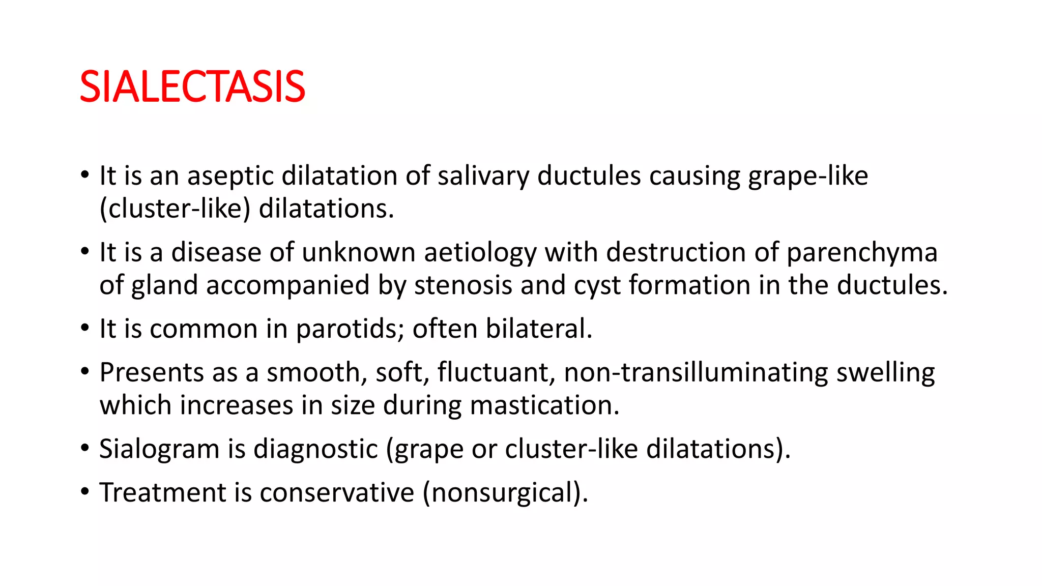 Salivary glands Disorders and management. | PPTX