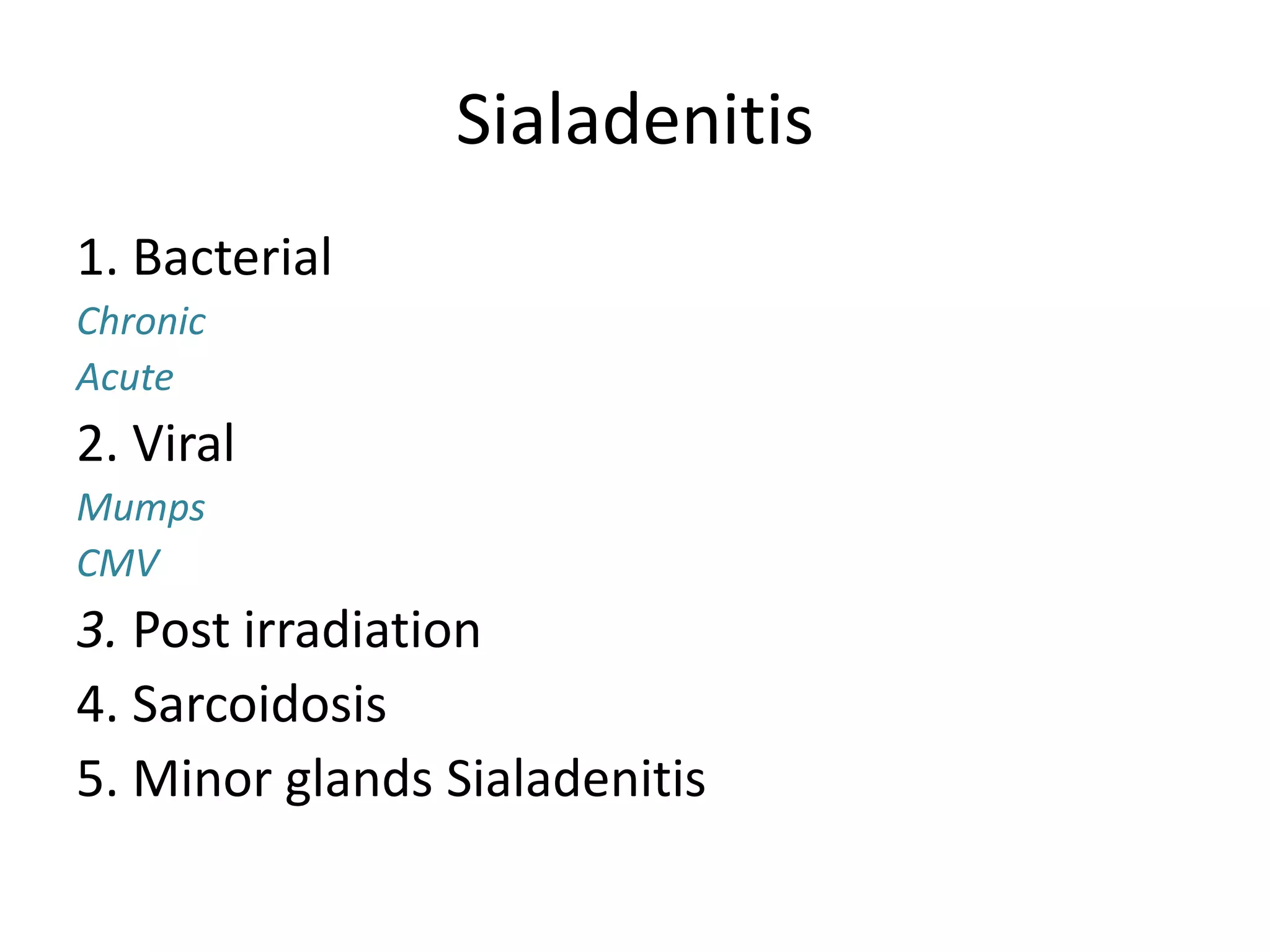 Salivary glands diseases | PPTX