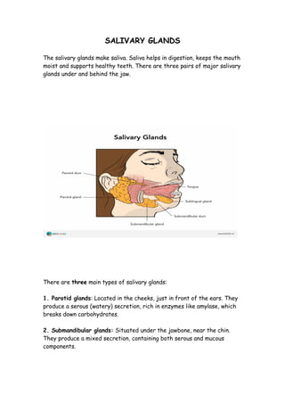 SALIVARY GLANDS GNM nursing students. ,, | DOCX