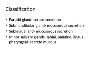 Salivary glands in our body that secrets saliva.pptx