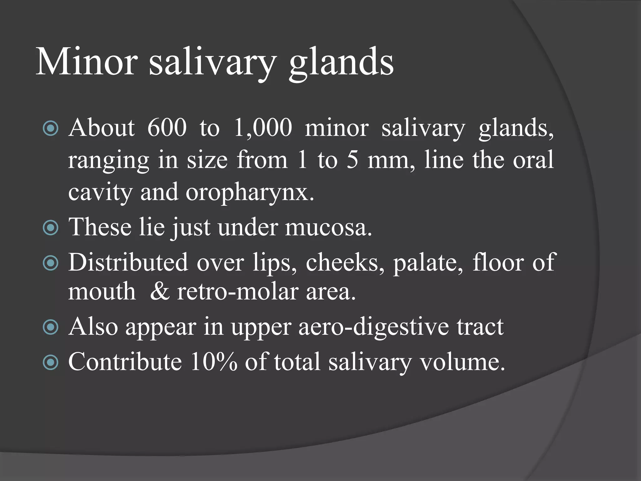 Salivary glands and saliva | PPTX