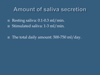 Salivary gland structure and function | PPTX | Ear, Nose and Throat ...