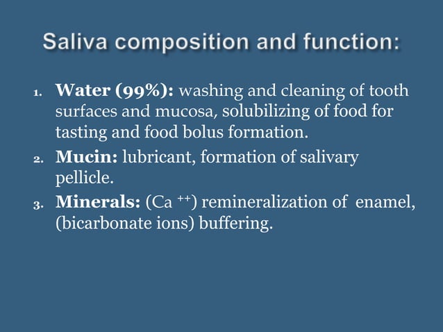 Salivary gland structure and function | PPTX | Ear, Nose and Throat ...