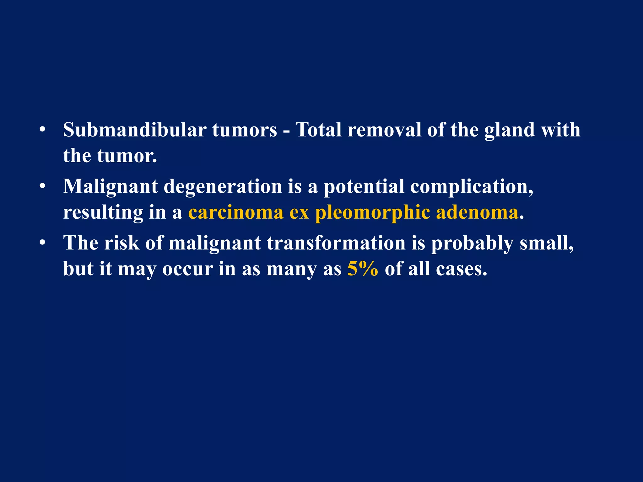 Salivary gland tumors | PPTX