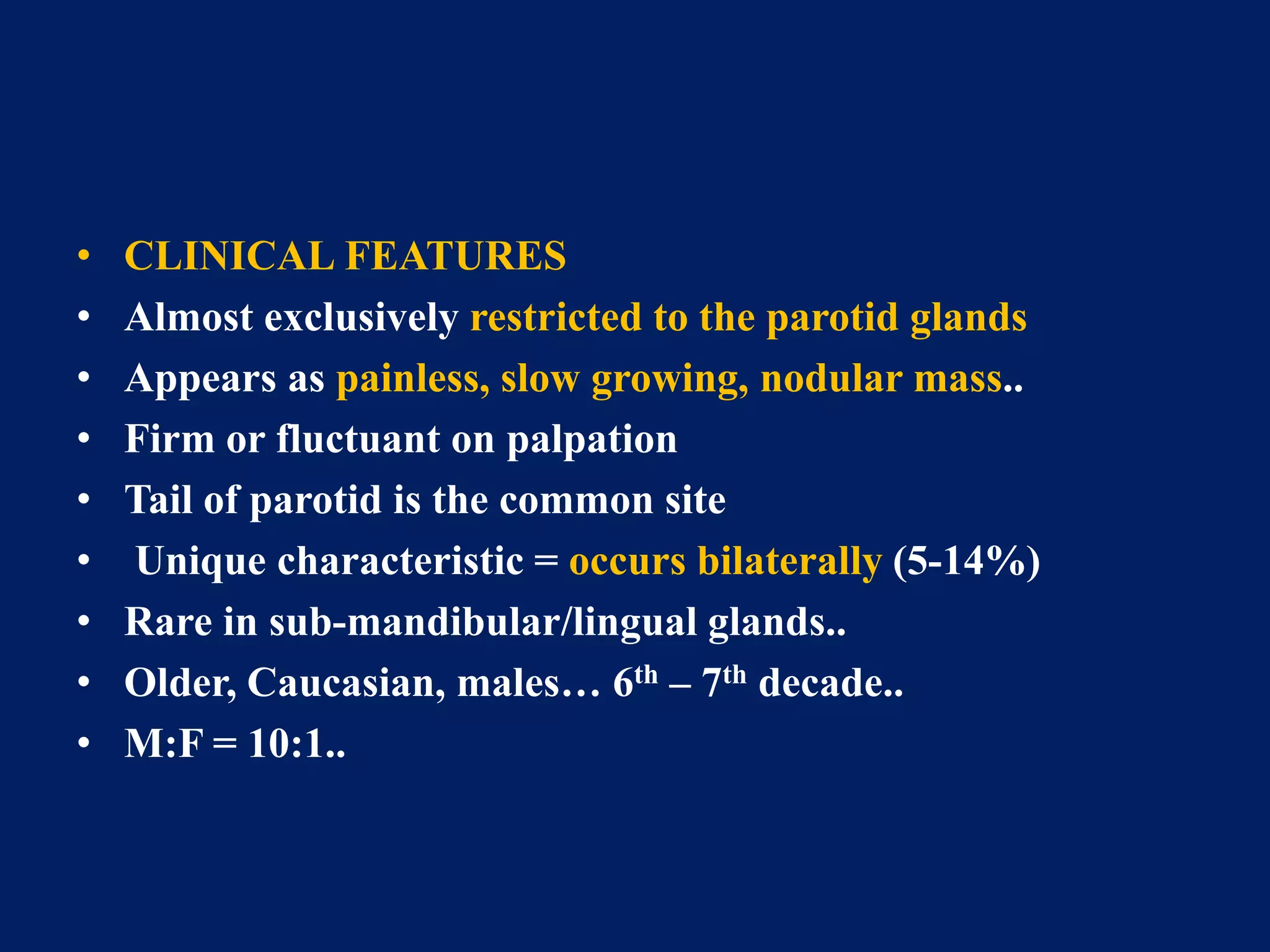 Salivary gland tumors | PPTX