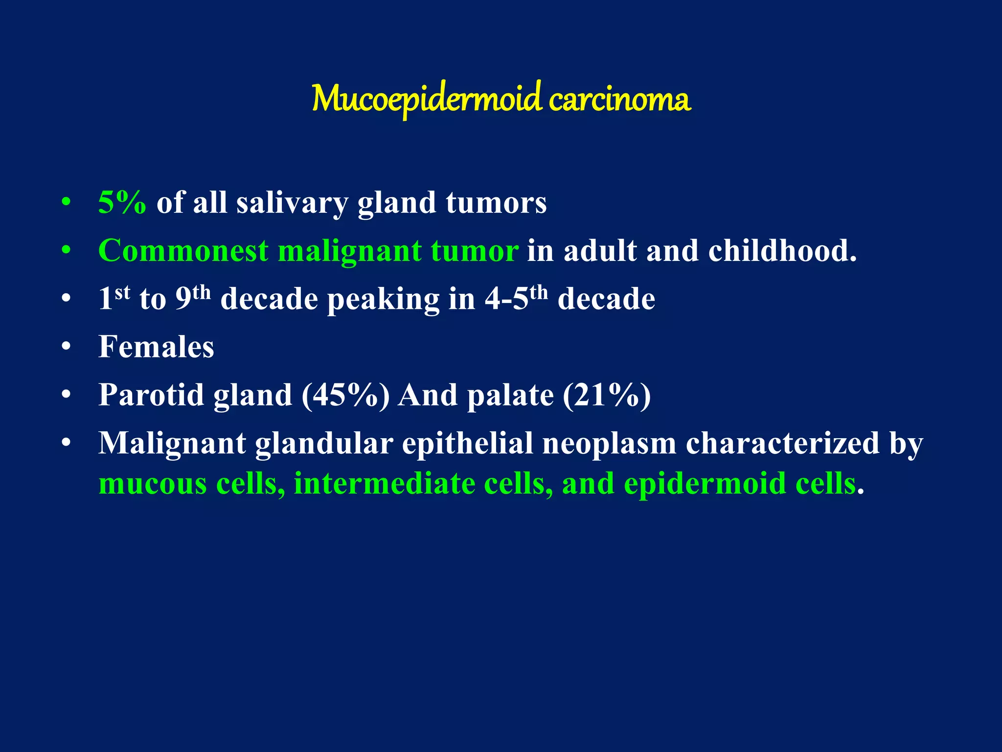 Salivary gland tumors | PPTX