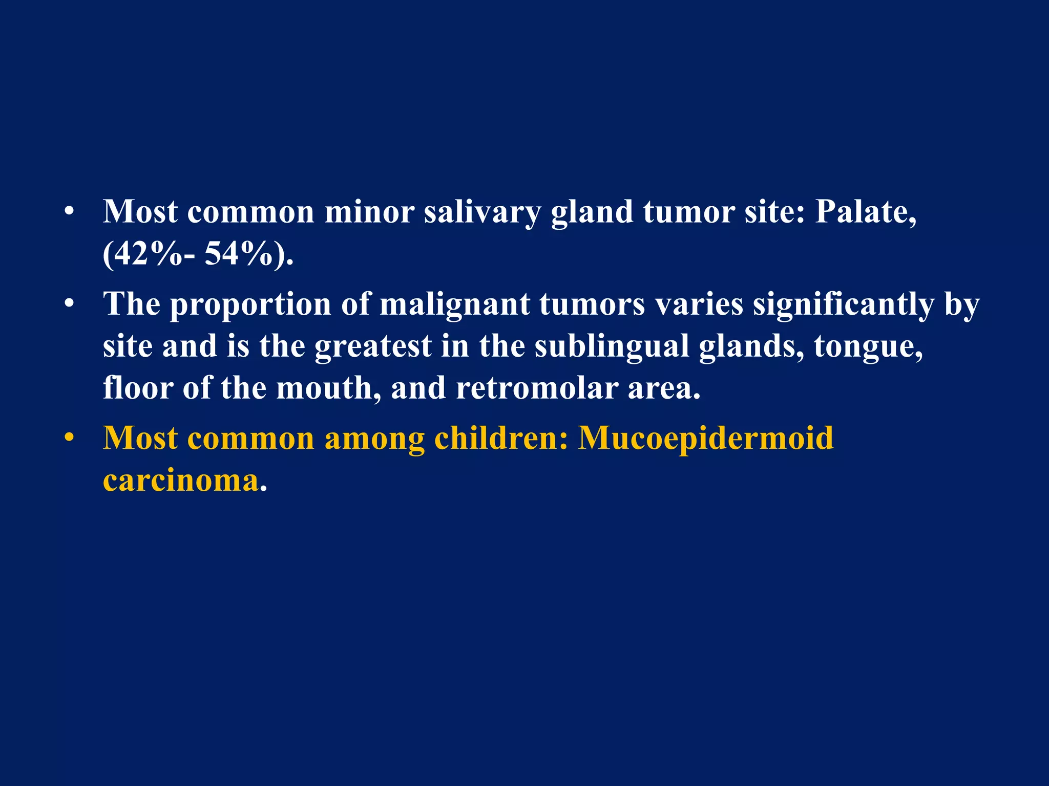 Salivary gland tumors | PPTX