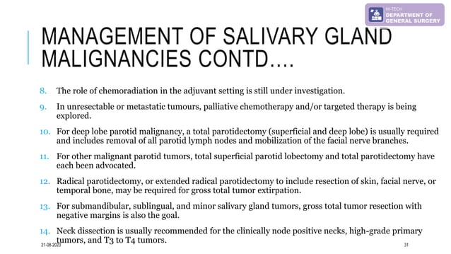 Salivary gland tumours | PPTX