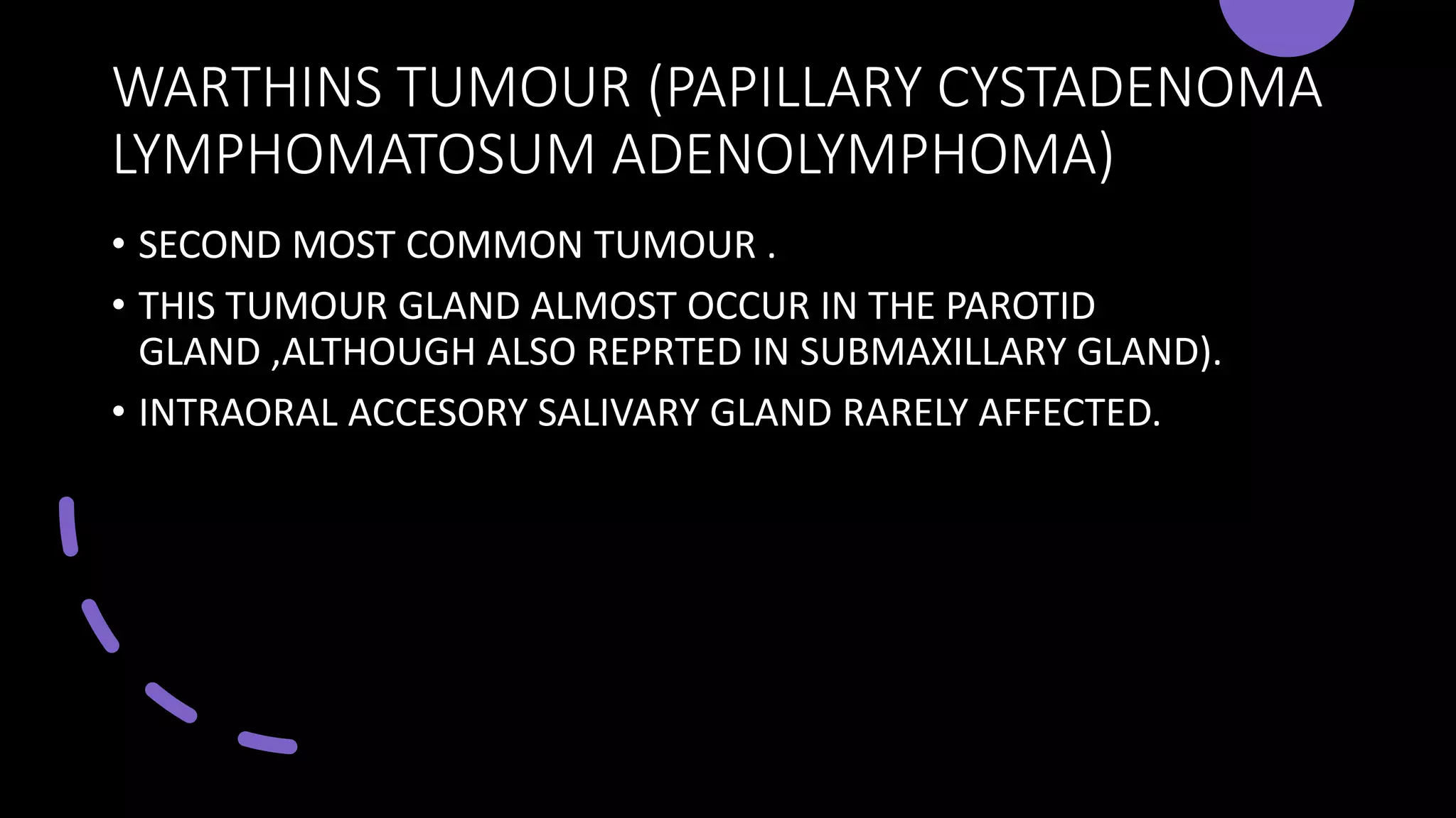 SALIVARY GLAND TUMOURS | PPTX