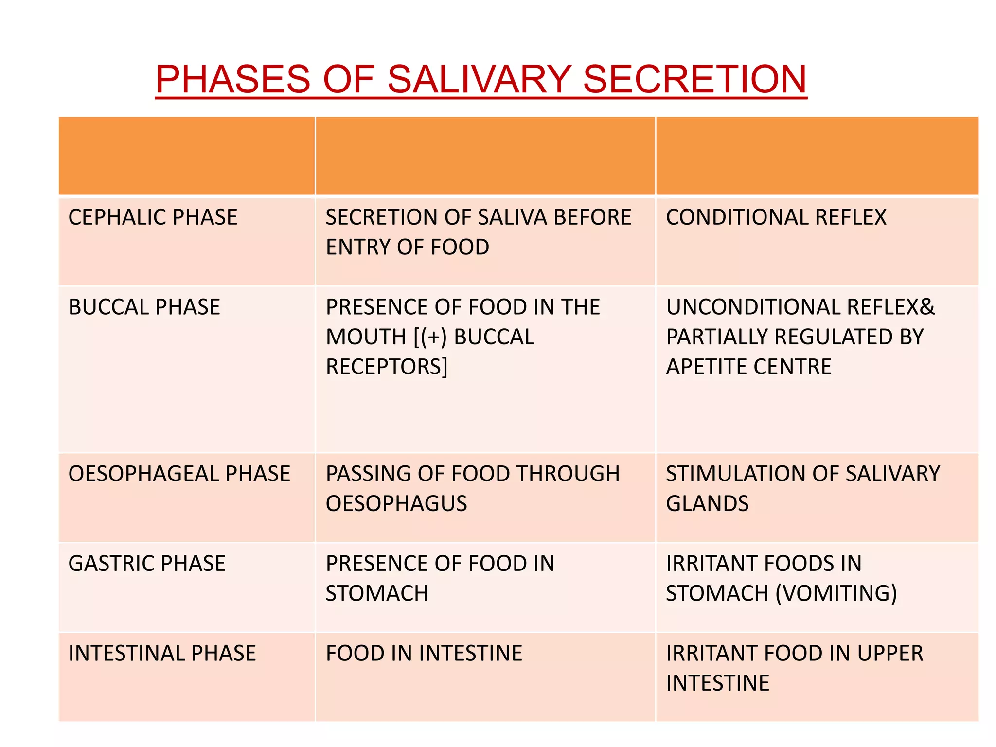 Salivary secretion | PPTX