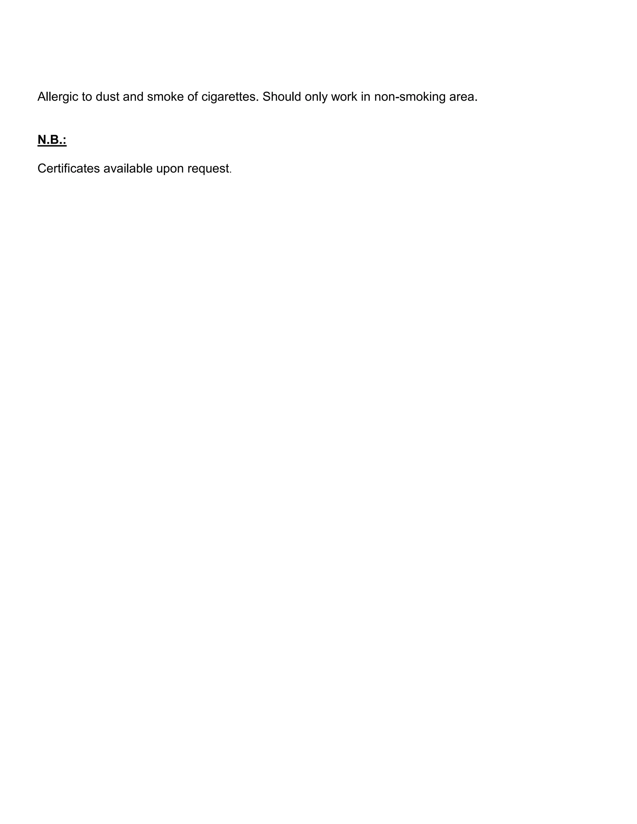 Sally CV 15 Aprl2012(Docx) Brief | DOCX
