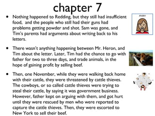 (Sally)My Brother Sam Is Dead Summary Chp | PPT