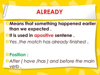 present perfect | PPT