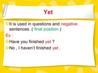 present perfect | PPT