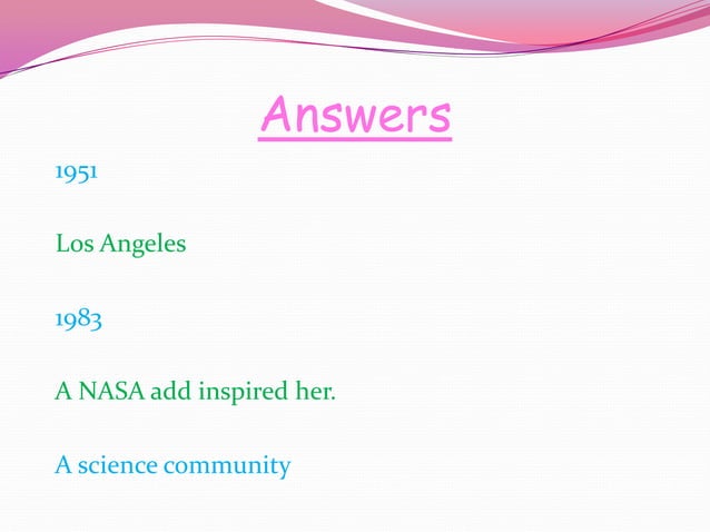 Inspiration - Sally Ride | PPT
