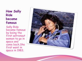 Inspiration - Sally Ride | PPT