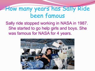 Inspiration - Sally Ride | PPT