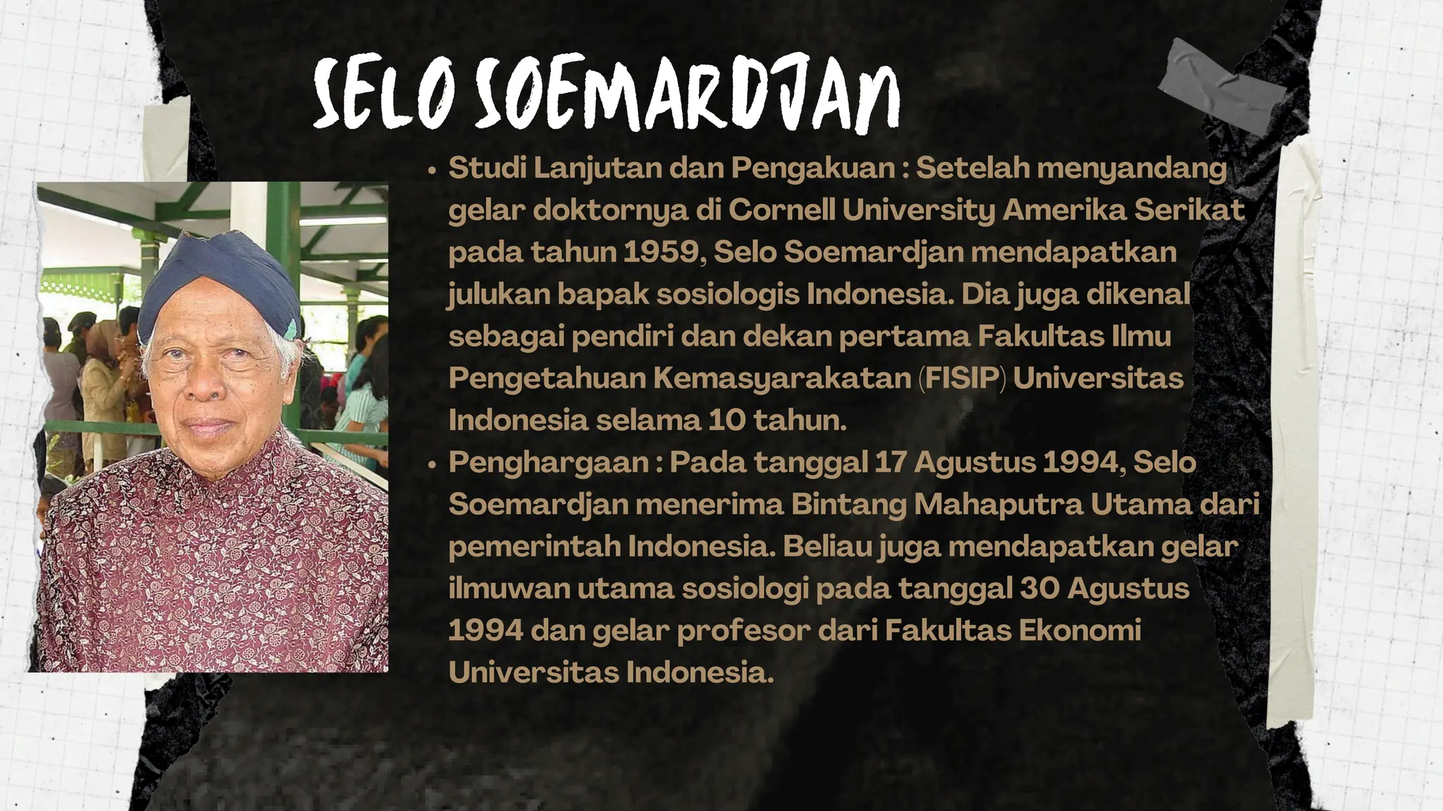 Perubahan Selo Soemardjan (Dosen Pengampu: Khoirin Nisai Shalihati) | PDF