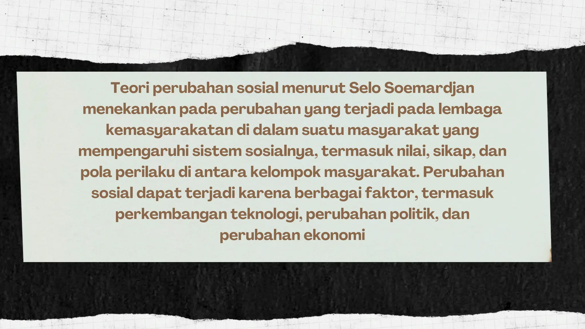 Perubahan Selo Soemardjan (Dosen Pengampu: Khoirin Nisai Shalihati) | PDF
