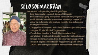Perubahan Selo Soemardjan (Dosen Pengampu: Khoirin Nisai Shalihati) | PDF