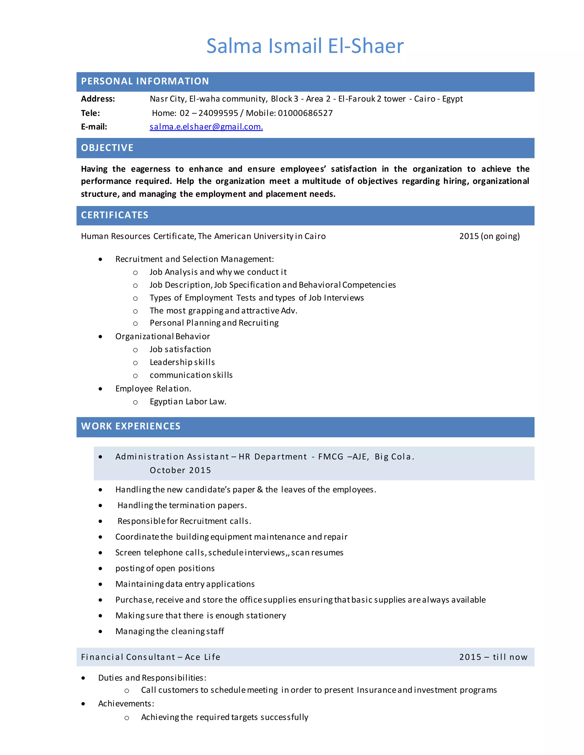 Salma cv | DOCX