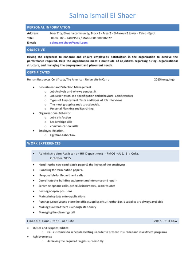 Salma cv | DOCX