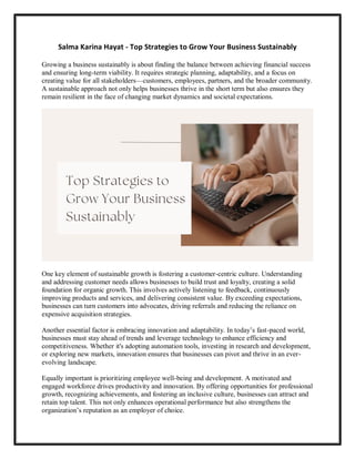 Salma Karina Hayat - Top Strategies to Grow Your Business Sustainably.pdf