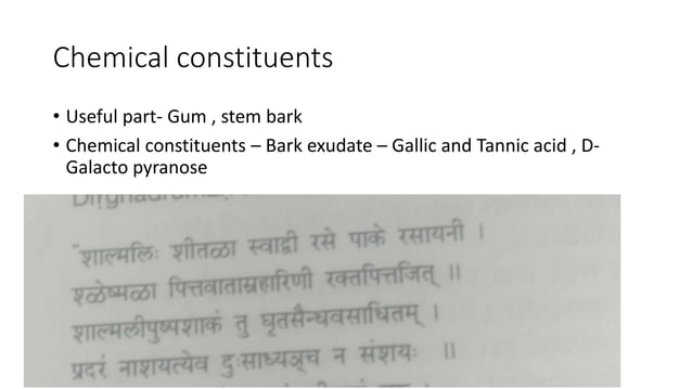 Salmali, Sanghapushpi, Satavari | PPTX