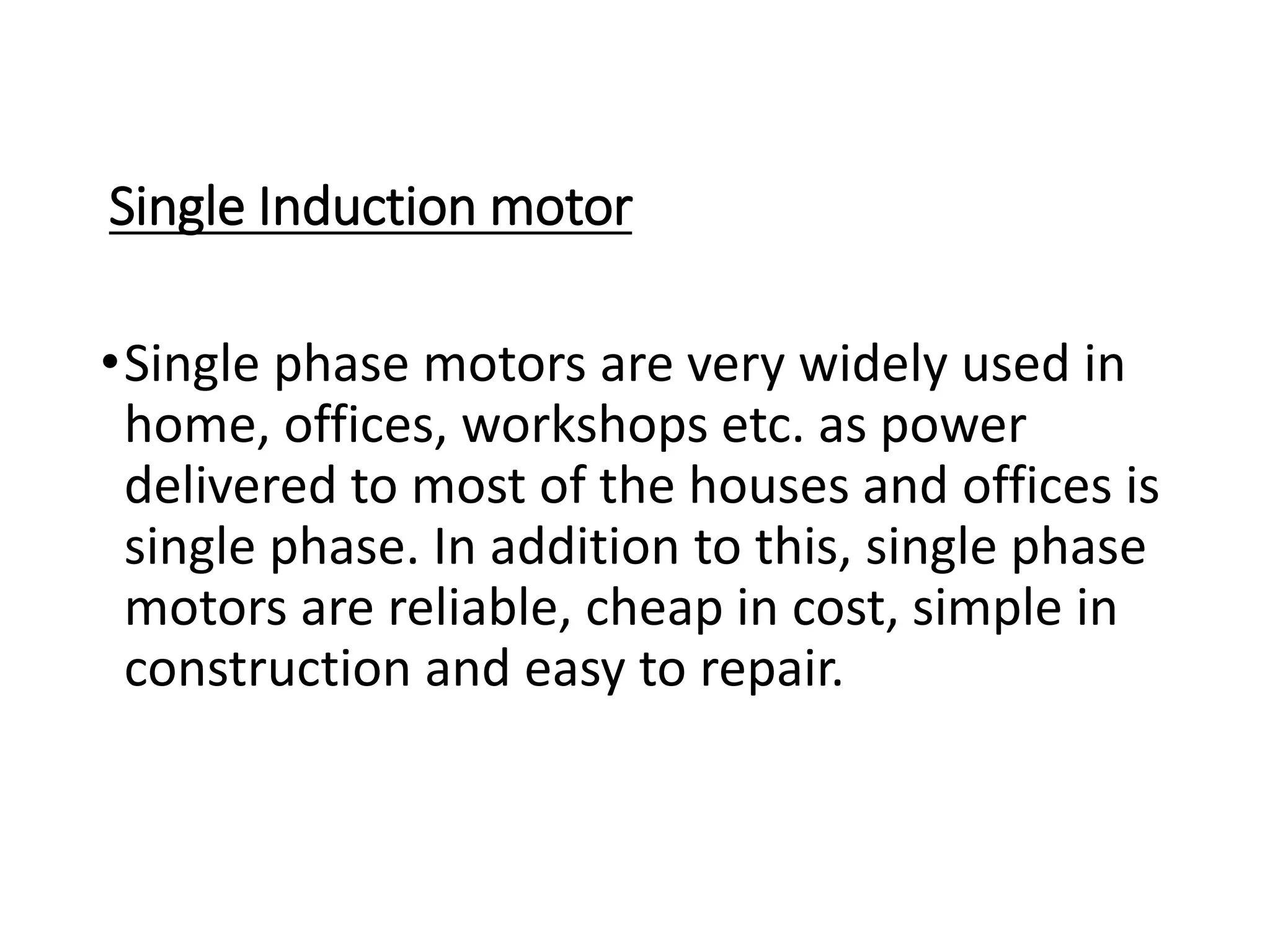 Ac motors and their types | PPTX