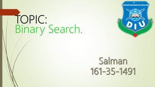 Binary search | PPT