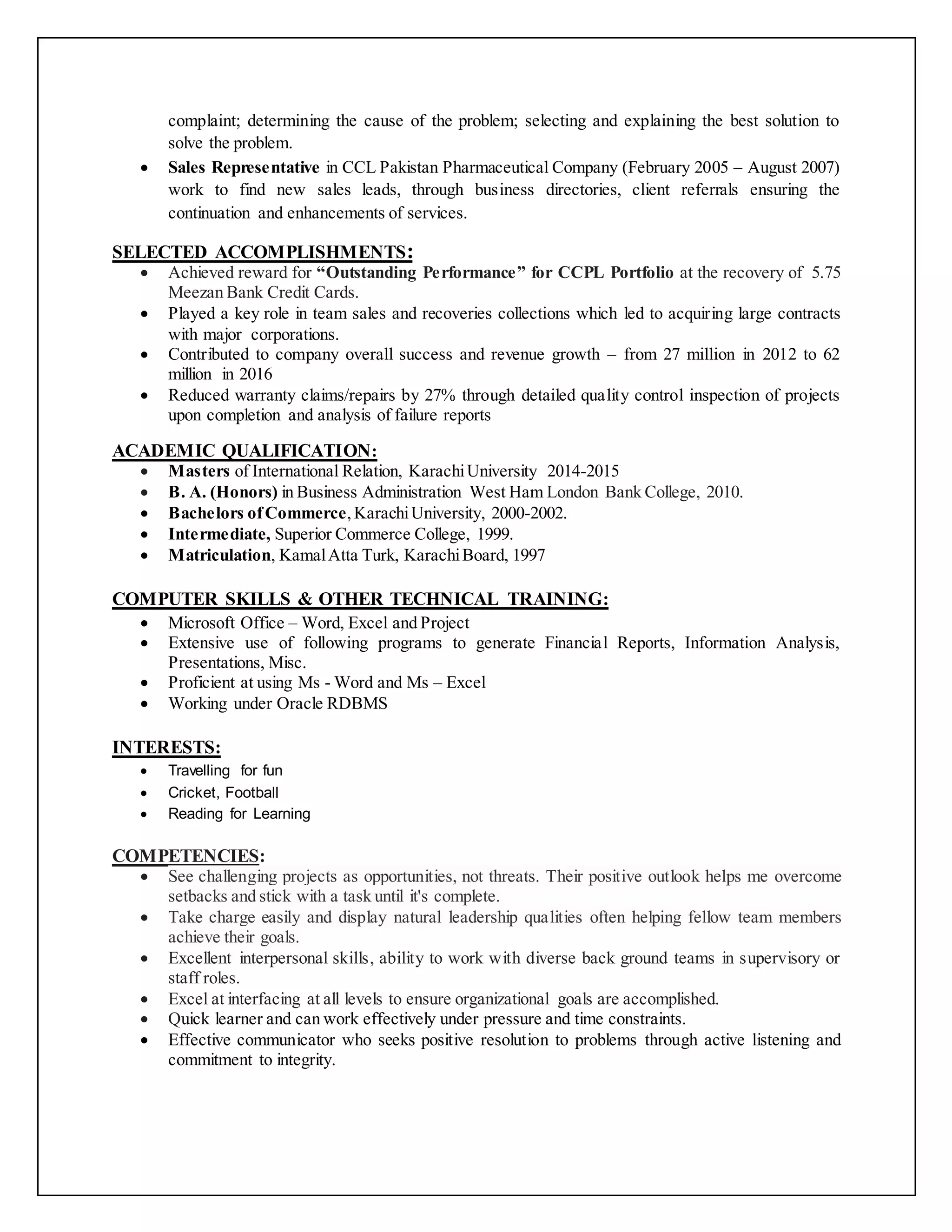 Salman | DOCX | Resume Writing and Advice | Job Search