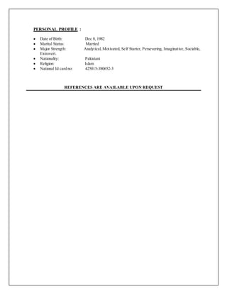 Salman | DOCX | Resume Writing and Advice | Job Search