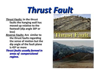 Fault their geometry and classification | PPT